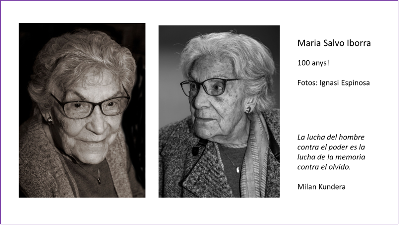 Maria Salvo, 100 anys! – nascutel49